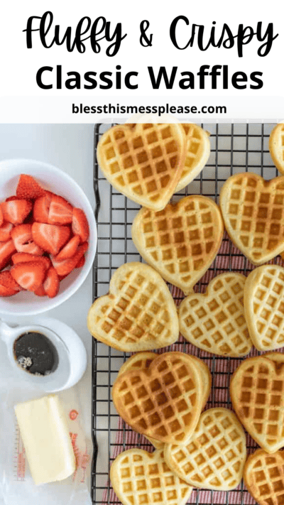 Best Classic Waffles Recipe | Fluffy & Crispy — Bless this Mess