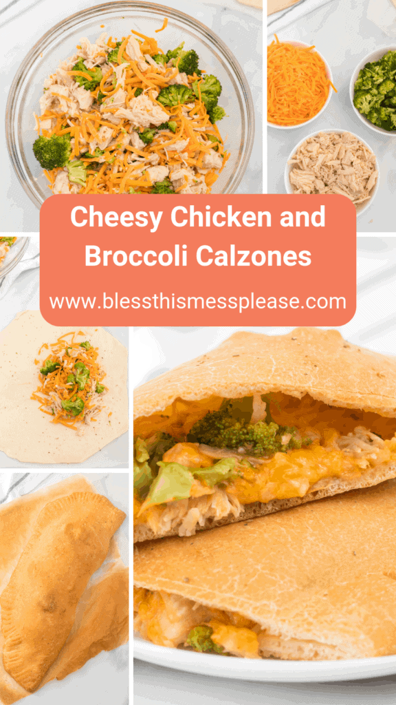 Cheesy Chicken and Broccoli Calzones — Bless this Mess
