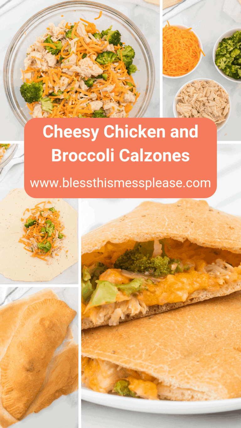Cheesy Chicken and Broccoli Calzones — Bless this Mess