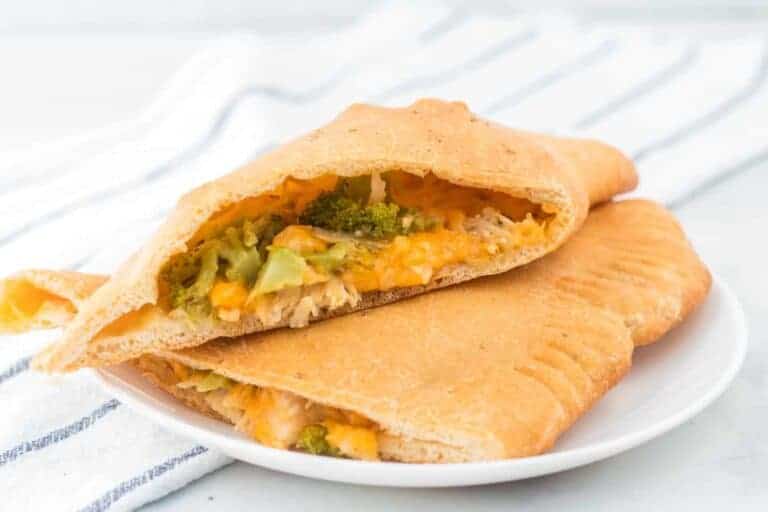 Cheesy Chicken and Broccoli Calzones — Bless this Mess