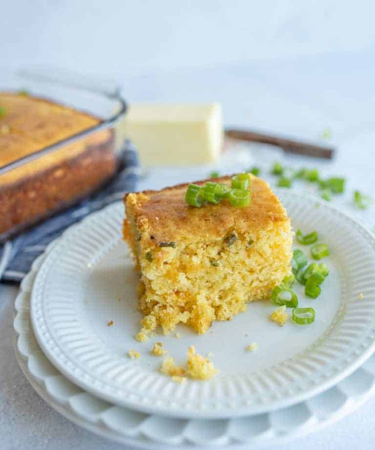 Easy Cornbread with Cheese & Green Onions | Bless This Mess