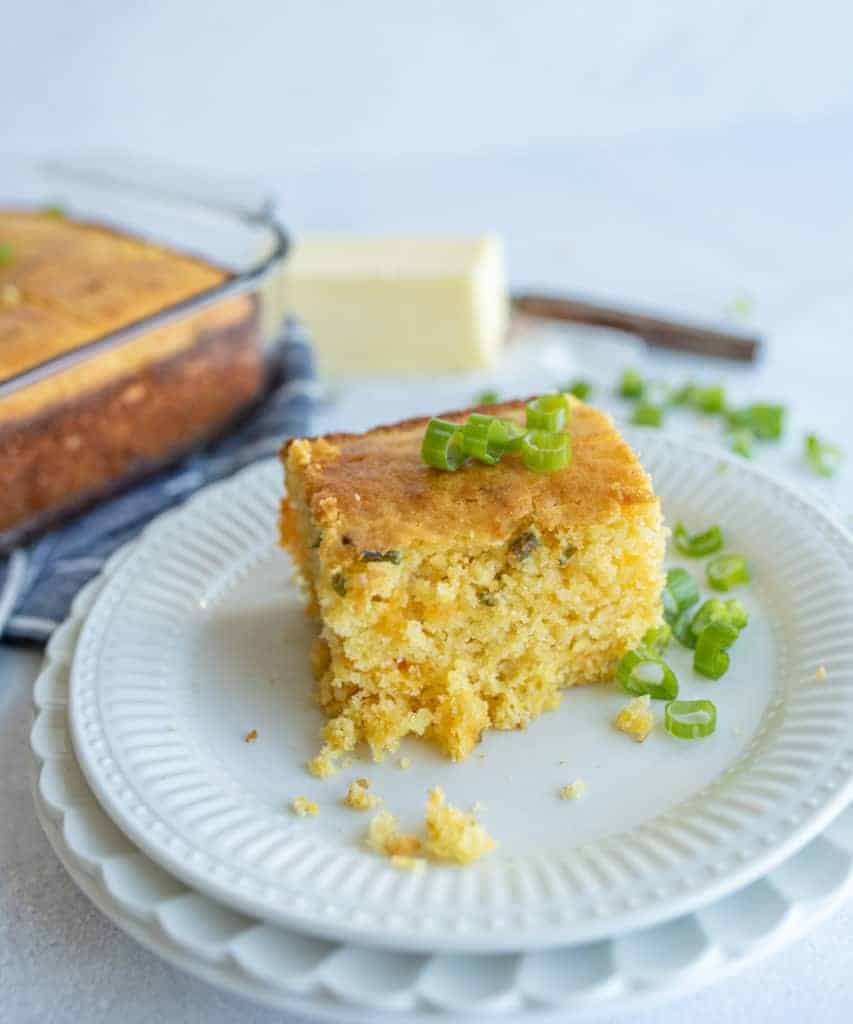 Easy Cornbread with Cheese & Green Onions | Bless This Mess