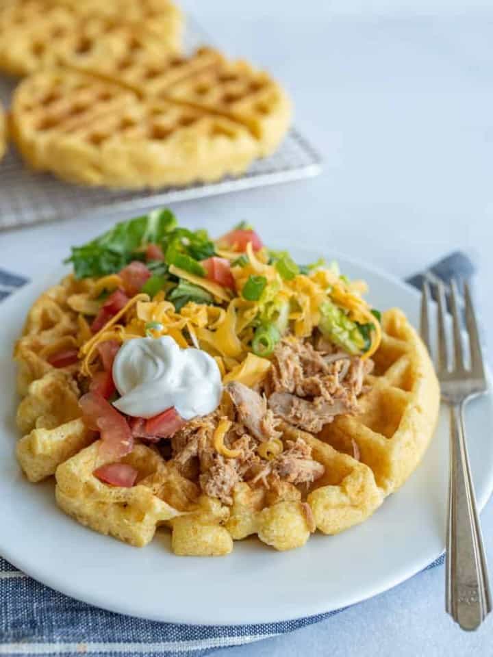 Easy Homemade Waffles From Scratch — Bless this Mess