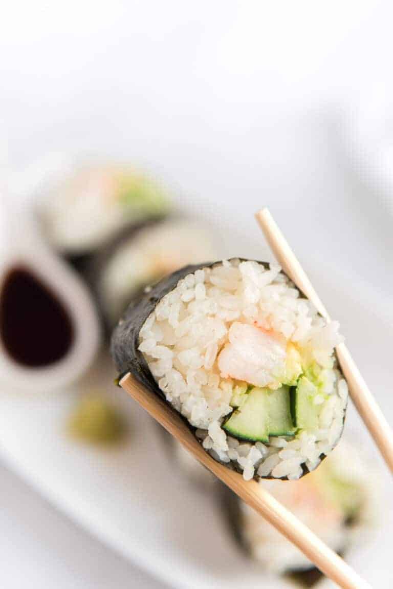 Easy Shrimp Sushi Recipe — Bless this Mess