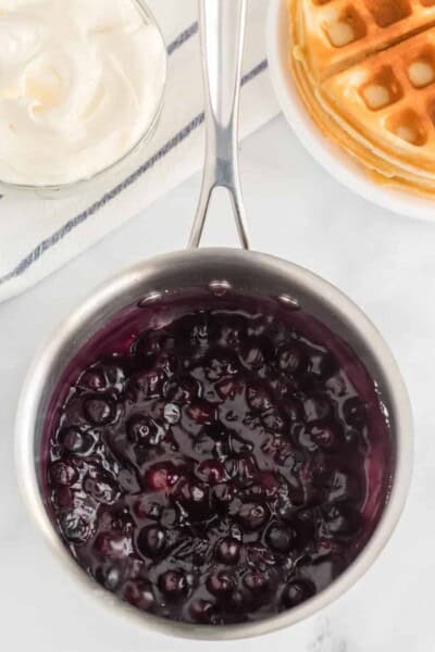 Blueberry Topping for Waffles, Pancakes, or Ice Cream | Best Waffle Sauce