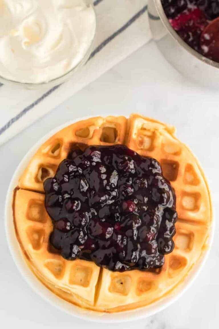 Blueberry Topping for Waffles, Pancakes, or Ice Cream | Best Waffle Sauce