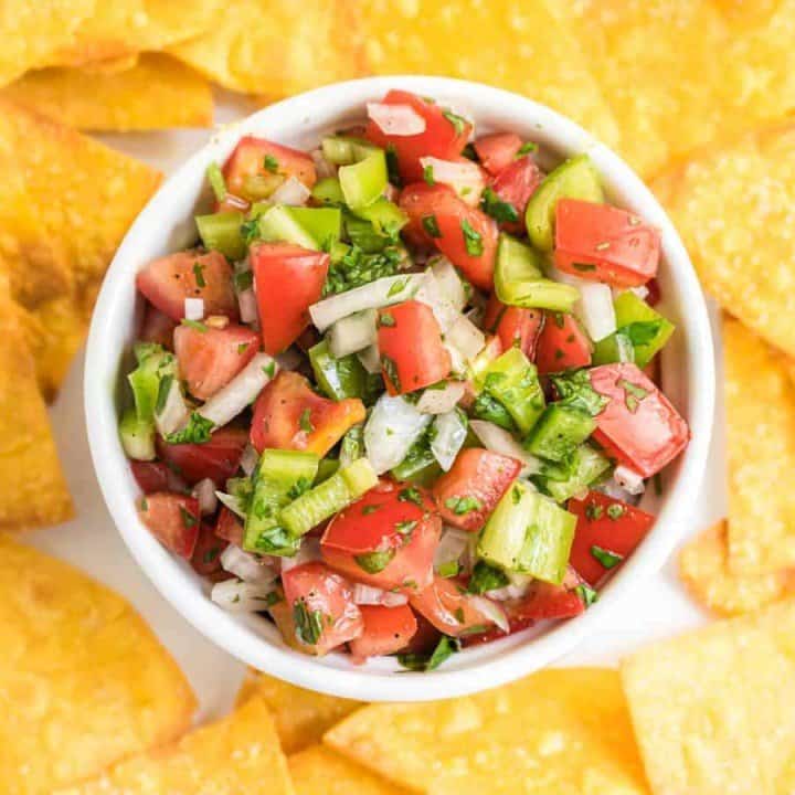 Chunky Fresh Tomato Salsa - Bless This Mess