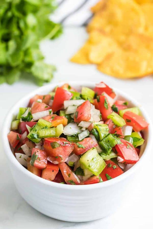 Chunky Fresh Tomato Salsa - Bless This Mess