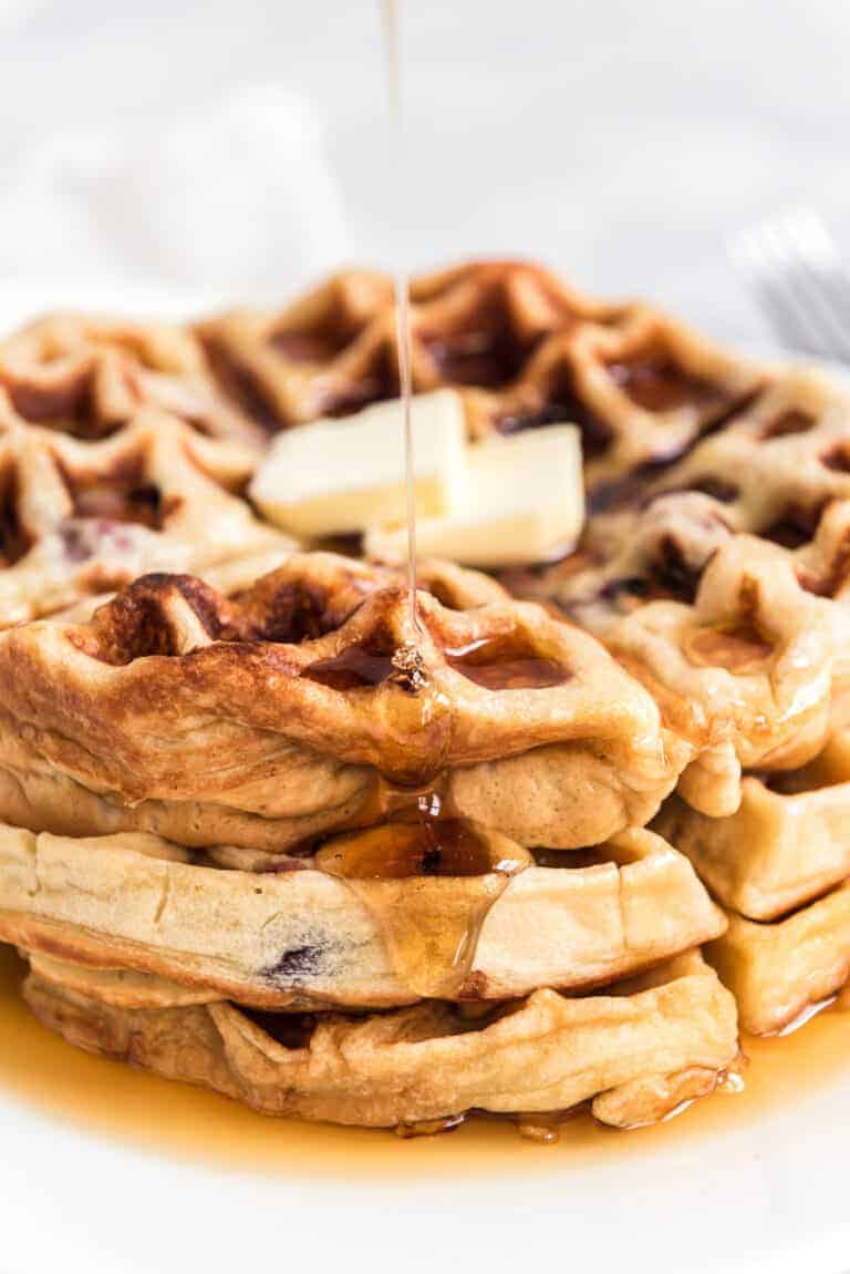 Sweet Cherry Waffles - Fruity & Fluffy — Bless this Mess