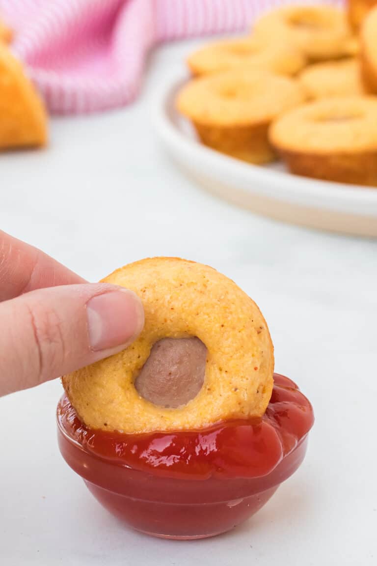 Mini Baked Corn Dogs — Bless this Mess