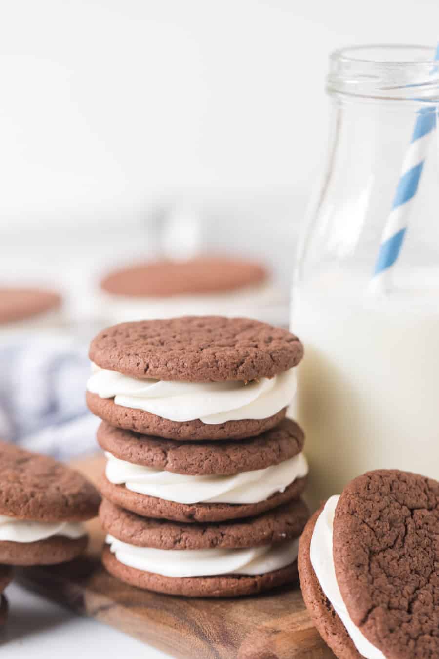 Homemade Soft Oreos from a cake mix — Bless this Mess