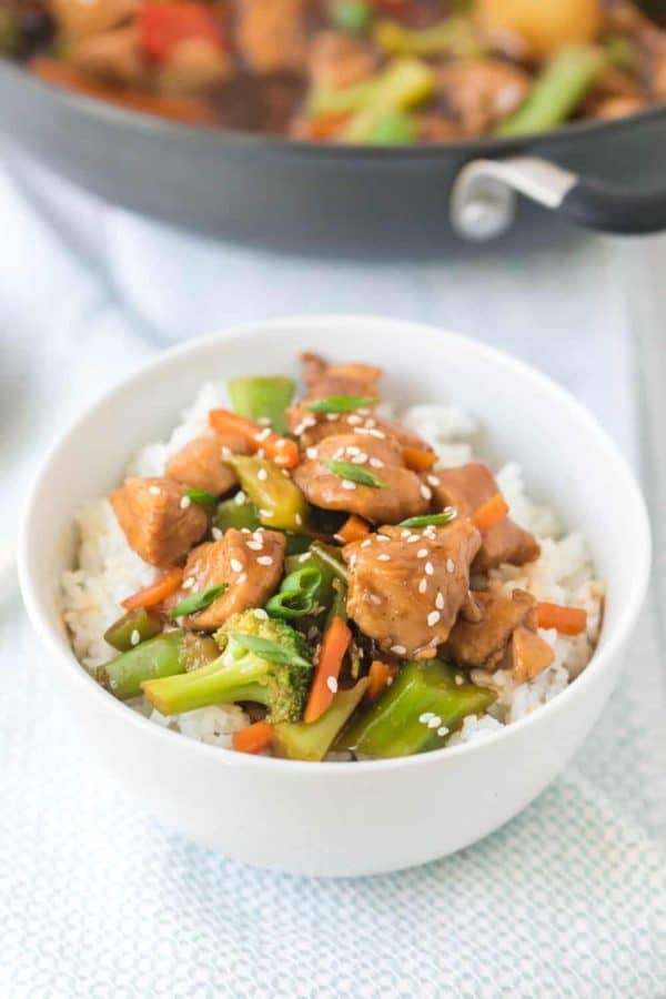 30-Minute Chicken Stir Fry Using Frozen Vegetables — Bless this Mess