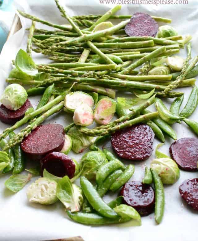 Roasted Spring Vegetables — Bless this Mess