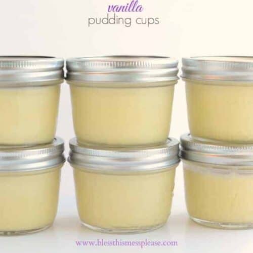 Homemade Vanilla Pudding Cups | Easy Dessert Recipe