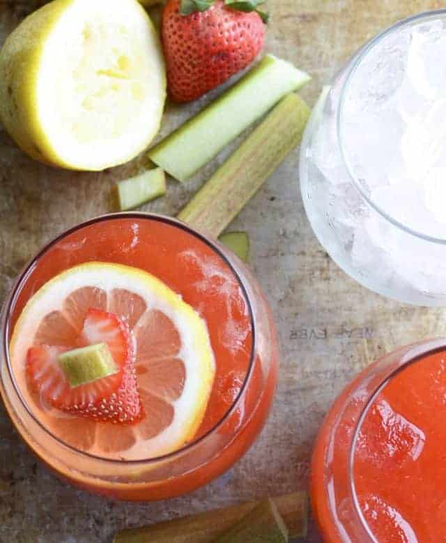 Strawberry Rhubarb Lemonade - summer sipping just got tastier — Bless ...