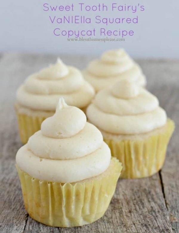 Easy Sweet Tooth Fairy's VaNIElla Squared Cupcake Copycat Recipe