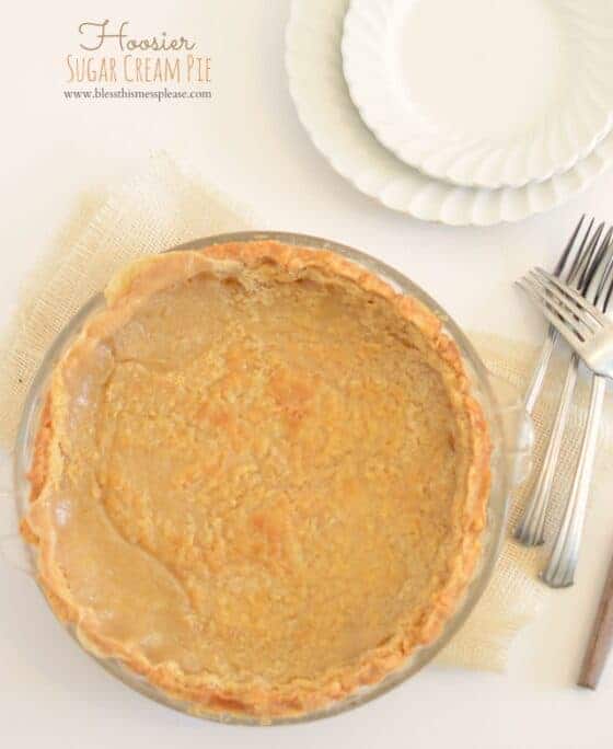 Hoosier Sugar Cream Pie Recipe | Easy Sugar Cream Pie Recipe