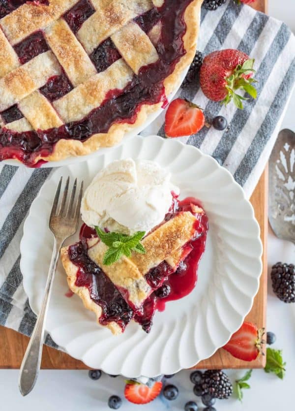 Mixed Berry Pie — with FRESH or FROZEN berries!
