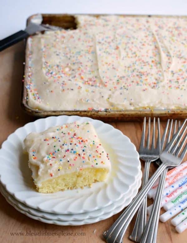 Quick Easy Vanilla Sheet Cake Cake Mix Recipe With Icing And Sprinkles quick-easy-vanilla-sheet-cake-cake-mix-recipe-with-icing-and-sprinkles