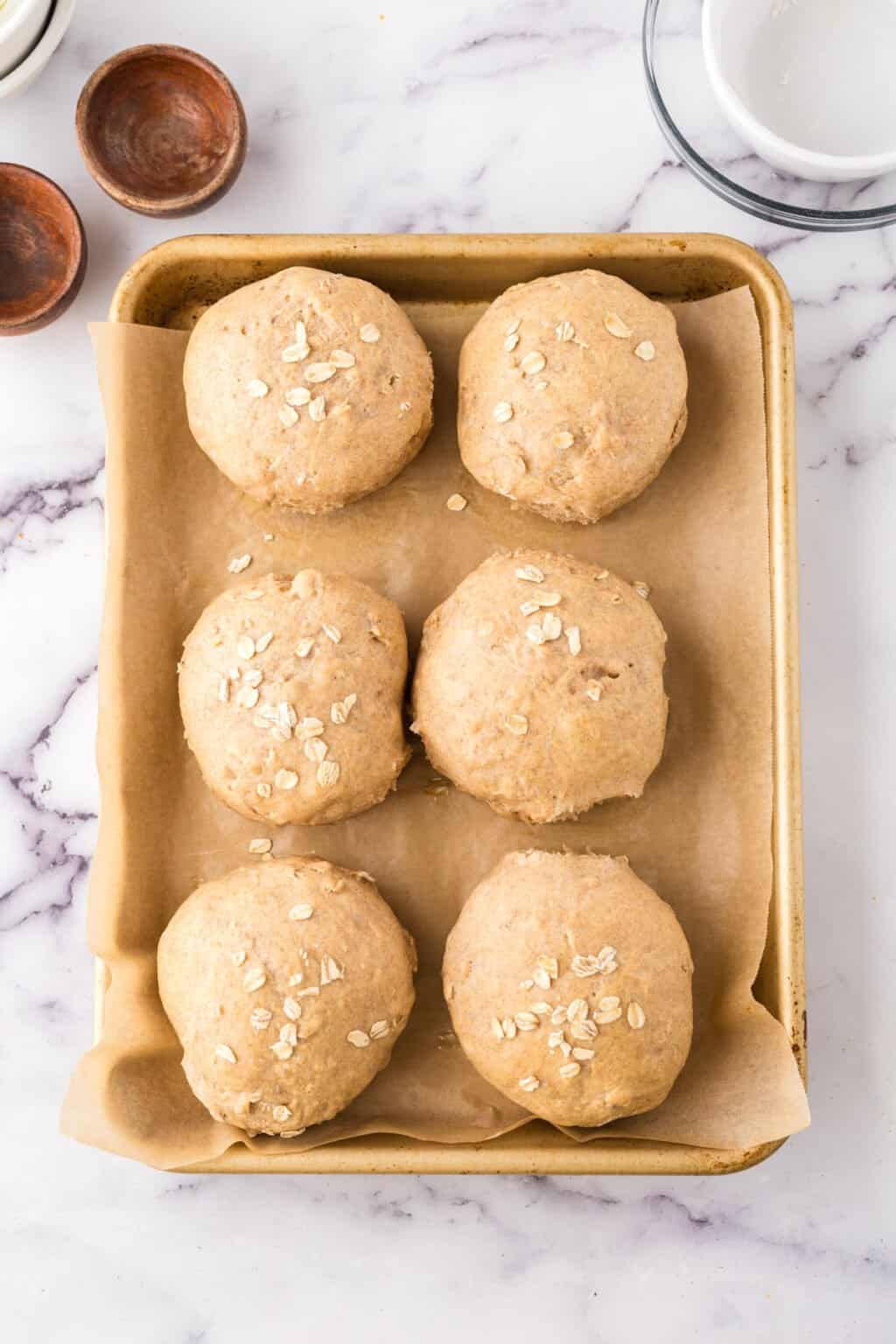 Light & Fluffy Whole Wheat Hamburger Buns Recipe — Bless this Mess