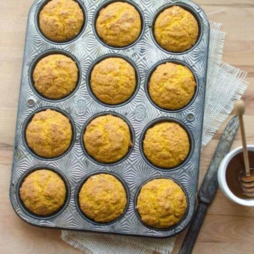 Fluffy Pumpkin Cornbread Muffins | Moist & Delicious Muffins Recipe