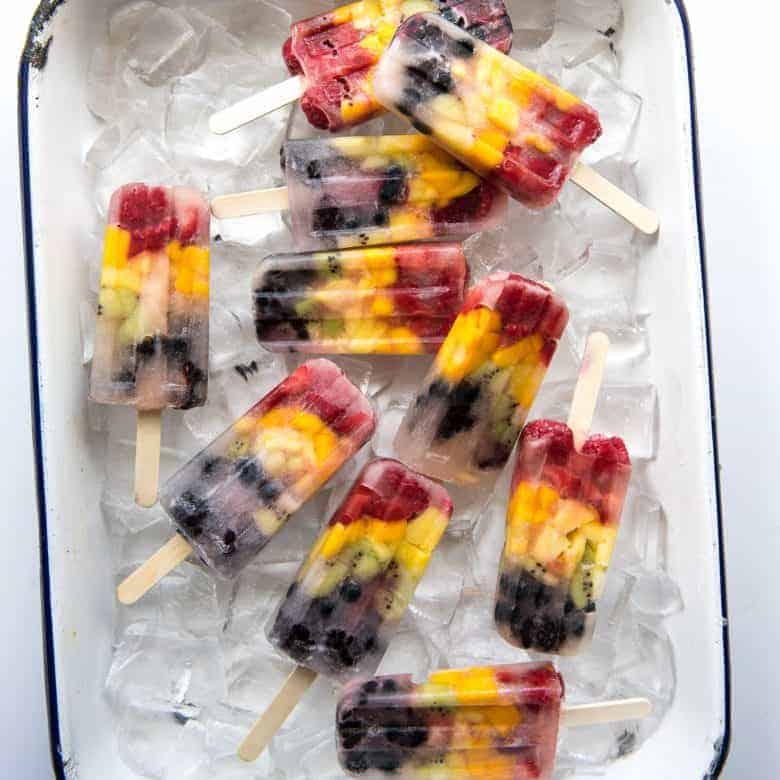 Easy Healthy Rainbow Popsicles — Bless this Mess