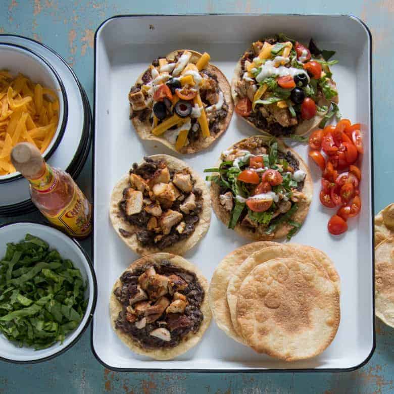 The Best Chicken Tostada Recipe — Bless this Mess