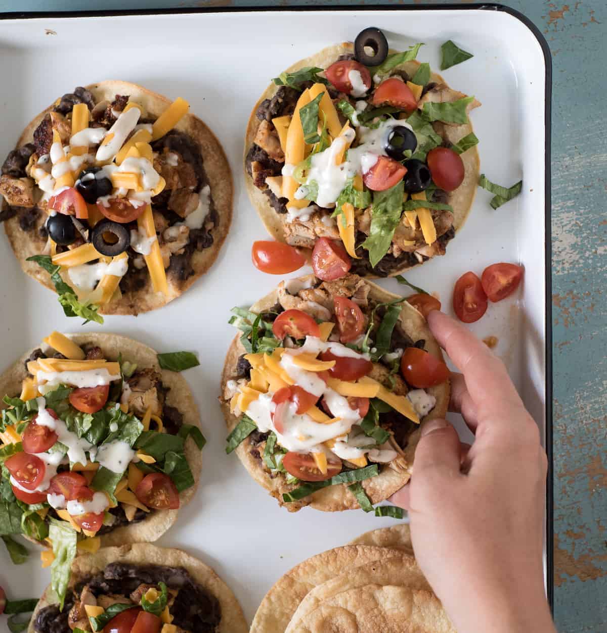 The Best Chicken Tostada Recipe | Easiest Mexican Chicken Dinner