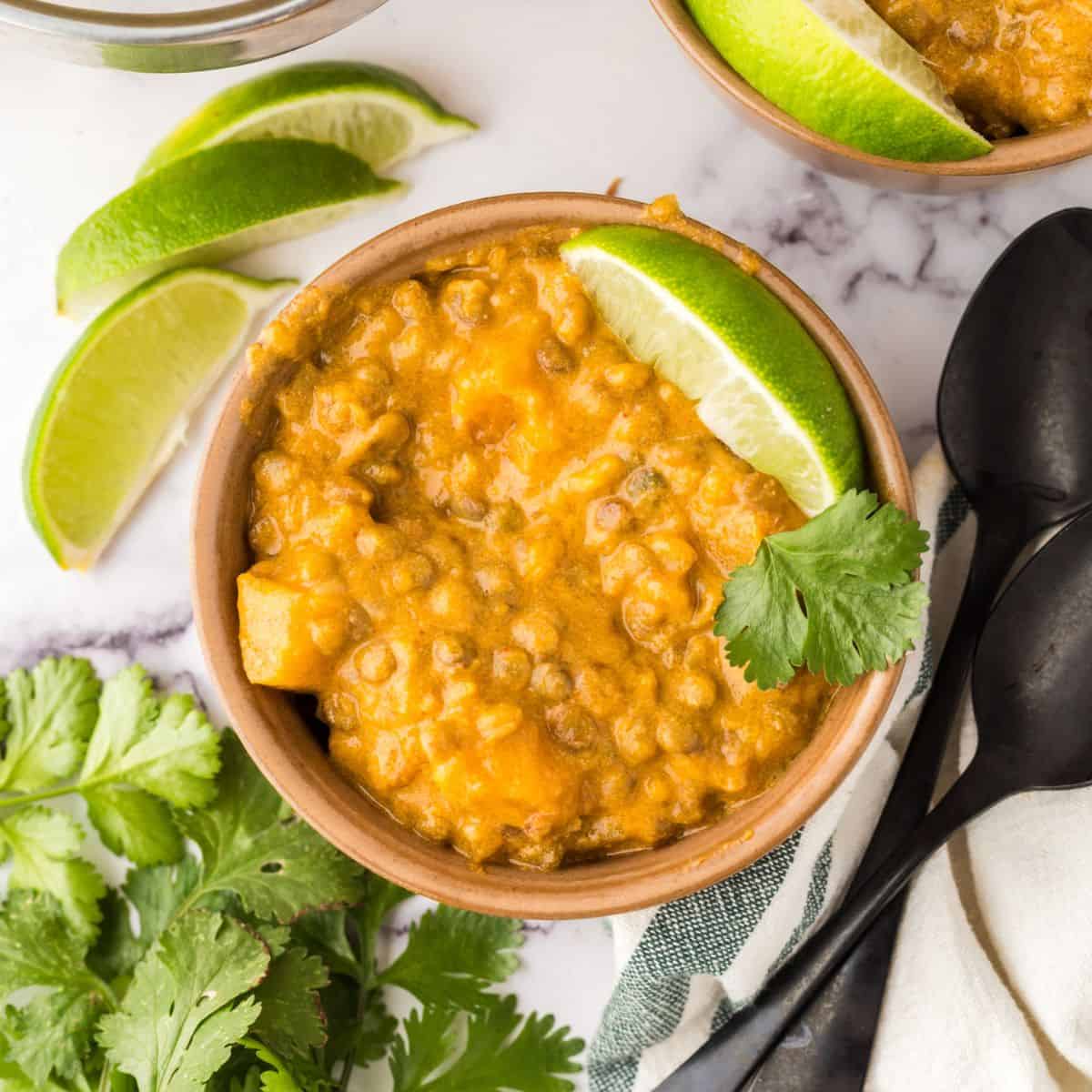 Easy Lentil Curry with Butternut Squash | Best Butternut Squash Recipe