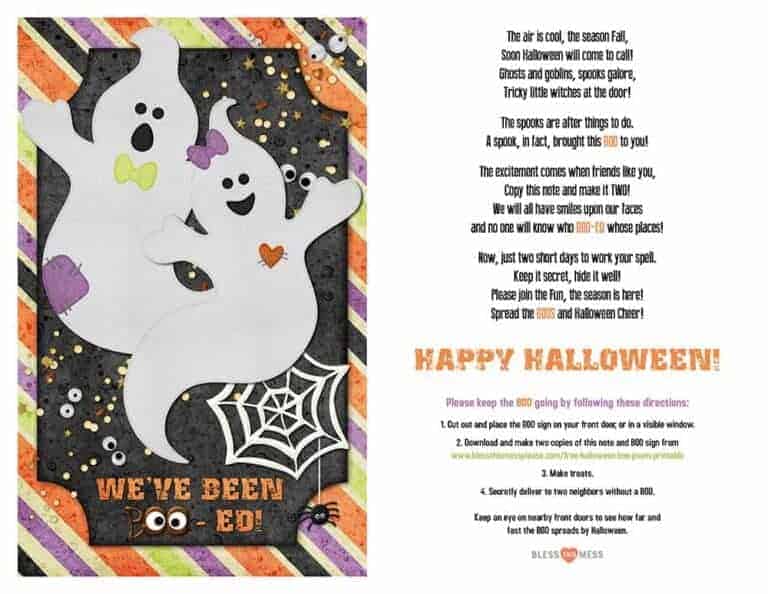Free Halloween Boo Poem (Printable) | A Festive Halloween Poem