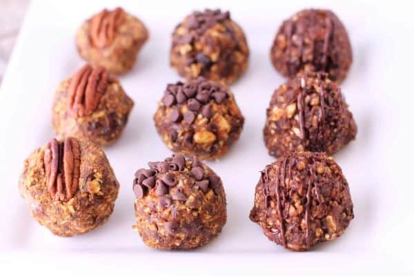 No Bake Pumpkin Balls With Dates (3 Recipes!) — Bless this Mess