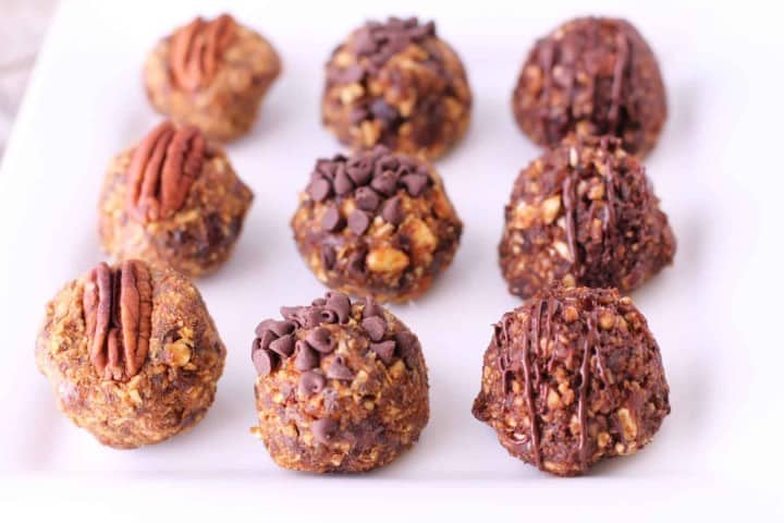 No Bake Pumpkin Balls With Dates (3 Recipes!) — Bless this Mess