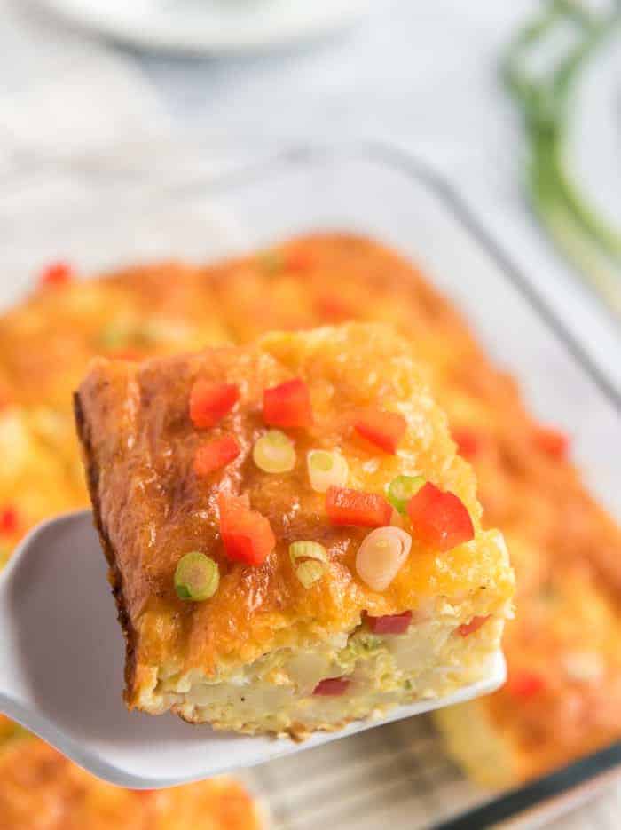 Bacon and Cheese Egg Bake | Easy Breakfast Casserole Recipe