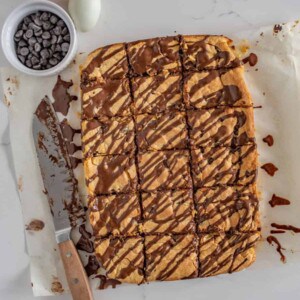 Cheater Chocolate Chip Cookie Bars - Bless This Mess