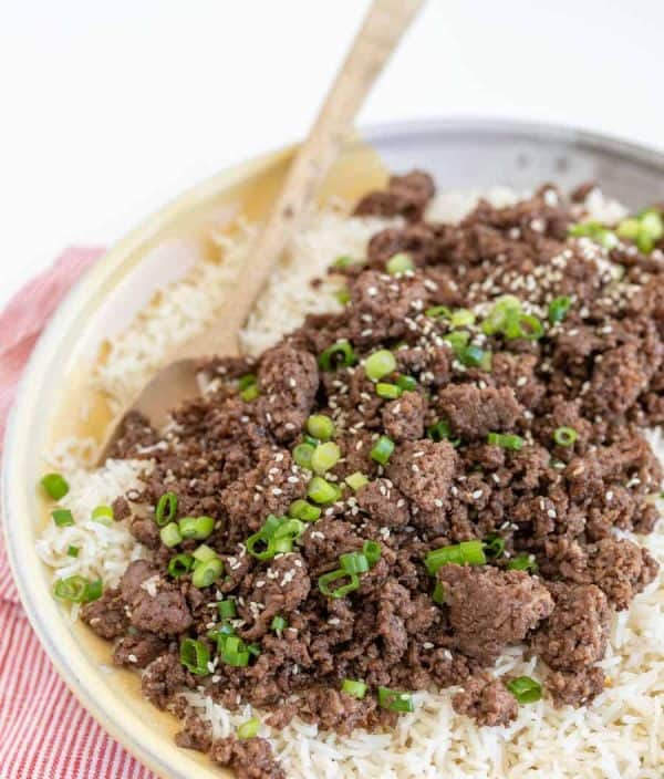 Easy Korean Ground Beef and Rice — Bless this Mess