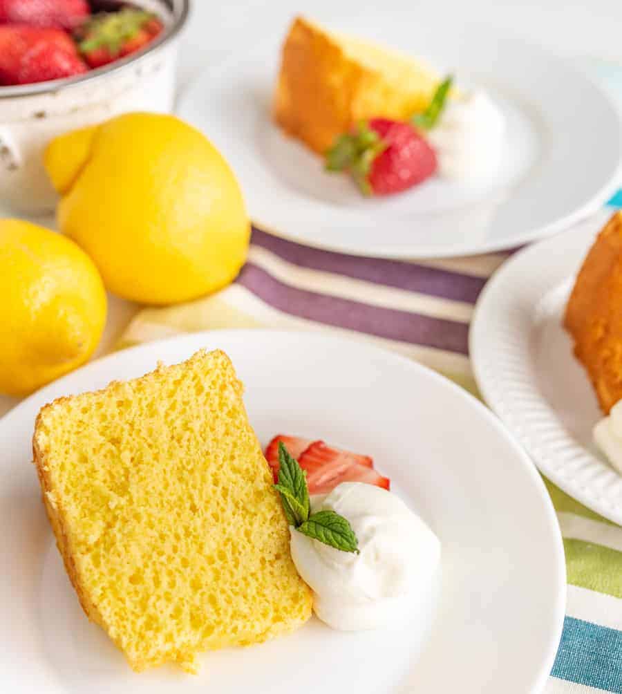 Lemon Chiffon Cake Recipe: Angel Food Cake Meets Pound Cake!
