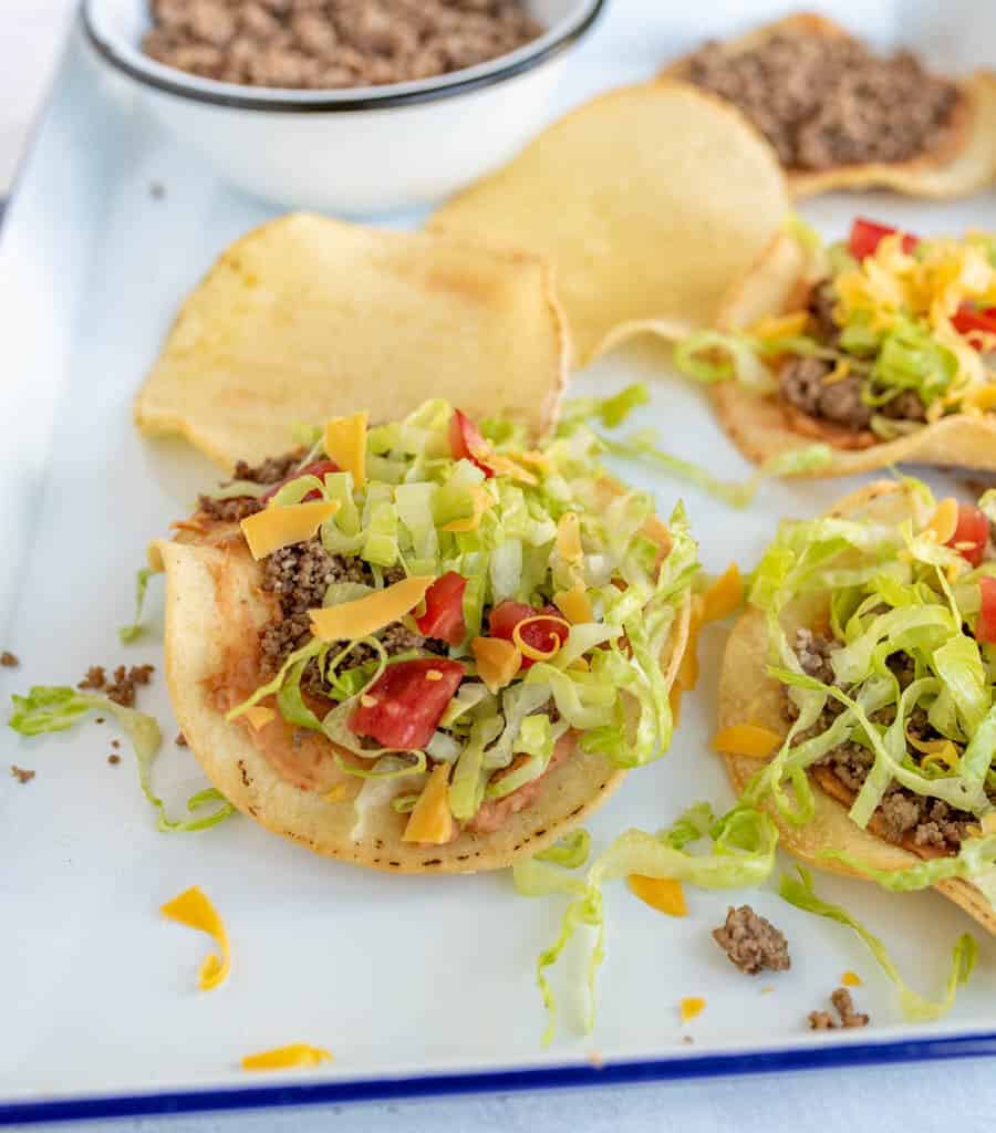 Ground Beef Tostada Recipe — Easy Ground Beef Tostada Recipe