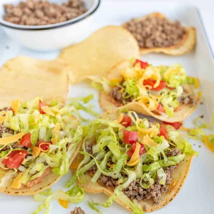 Mexican Beef Tostada Recipe - Bless This Mess
