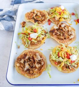 The Best Chicken Tostadas — Bless this Mess