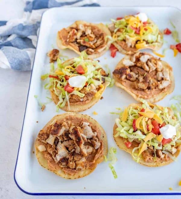 The Best Chicken Tostadas — Bless this Mess