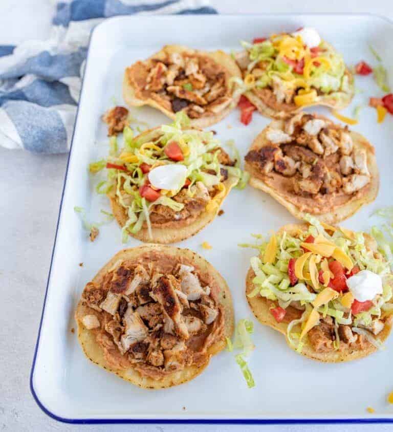 The Best Chicken Tostadas — Bless this Mess