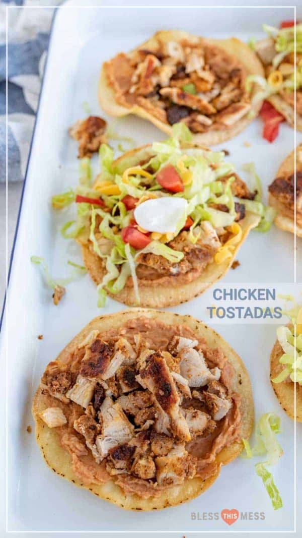 The Best Chicken Tostadas Recipe | Easy Chicken Dinner Idea!