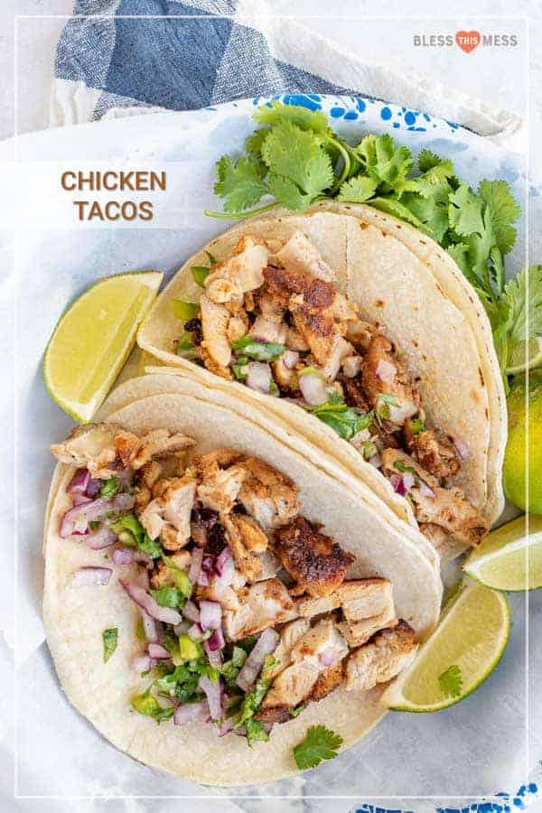 Easy Chicken Tacos | The Best Chicken Tacos Recipe - Only 25 min!