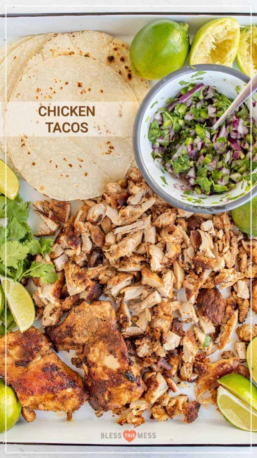 Easy Chicken Tacos | The Best Chicken Tacos Recipe - Only 25 min!