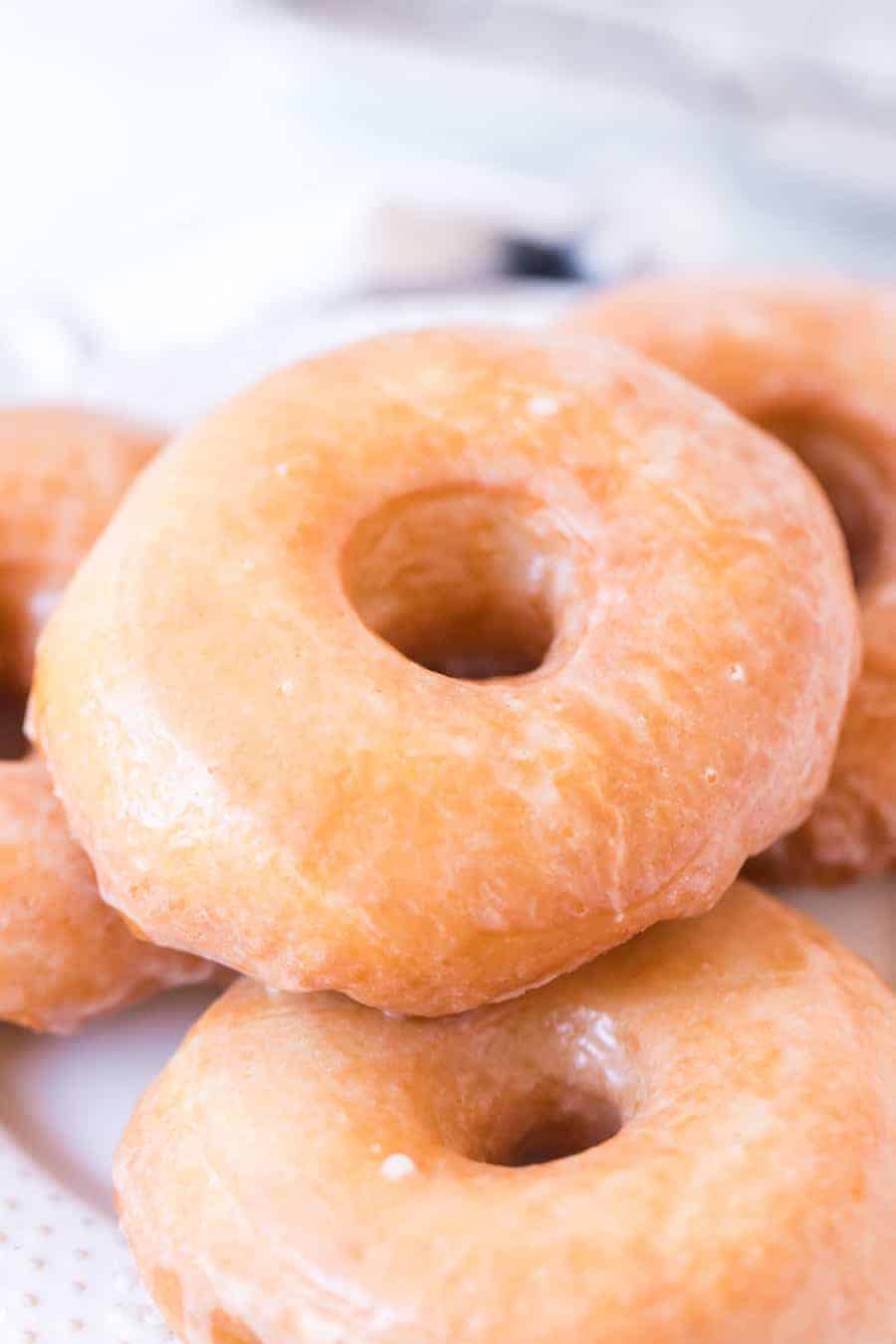 Easy Glazed Donut Recipe {Soft & Fluffy} — Bless this Mess