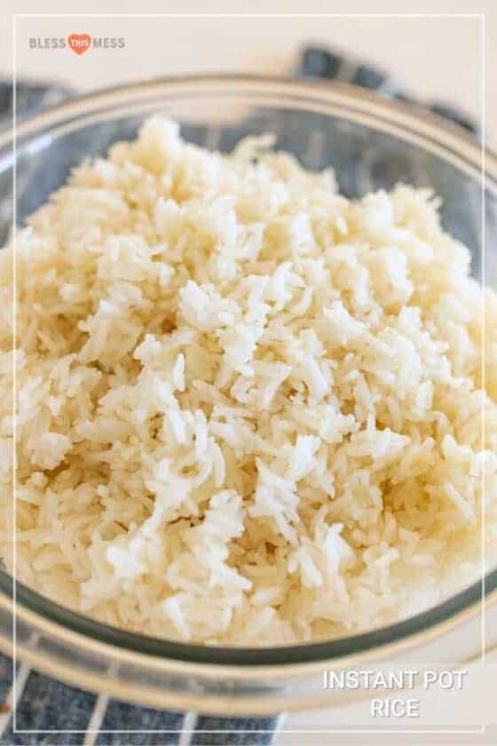 How to Cook White Rice in the Instant Pot — Bless this Mess