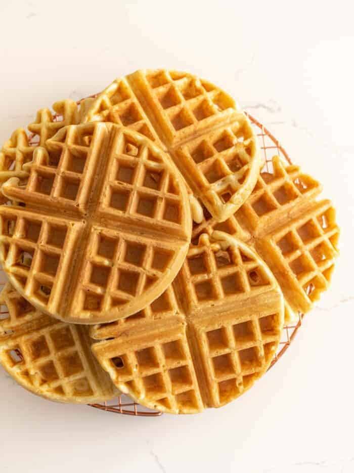 Easy Homemade Waffles From Scratch — Bless this Mess