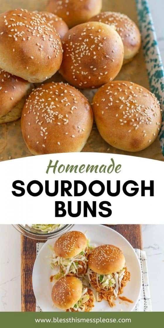 Sourdough Hamburger Buns — Bless this Mess