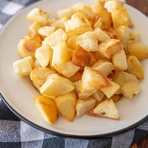 Extra Crispy Roasted Potato Cubes — Bless this Mess