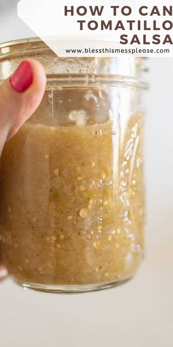 Tomatillo Salsa Recipe for Canning — Water Bath Canning